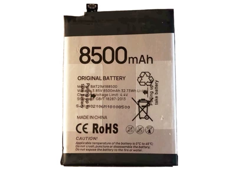 New battery 8500mAh/32.73WH 3.85V for DOOGEE BAT21M188500: internal-battery